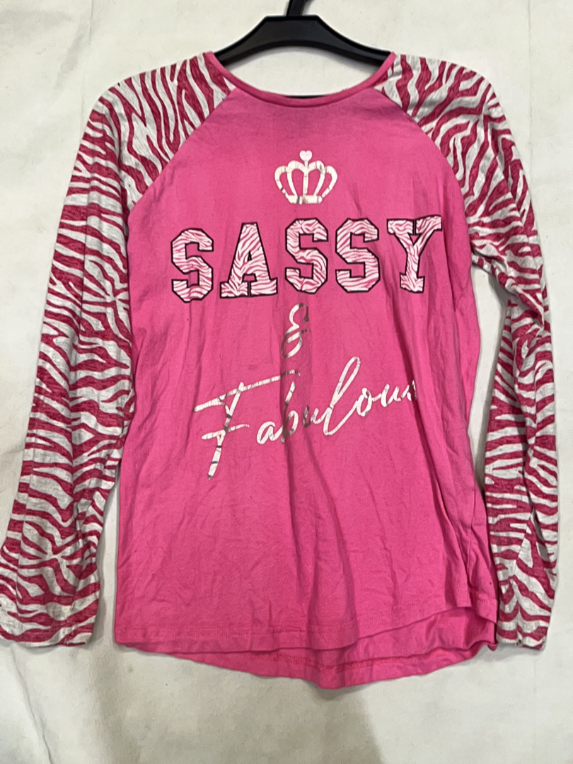 Sassy Fabulous Pink Long Sleeve Shirt | Vintage Wholesale Marketplace ...